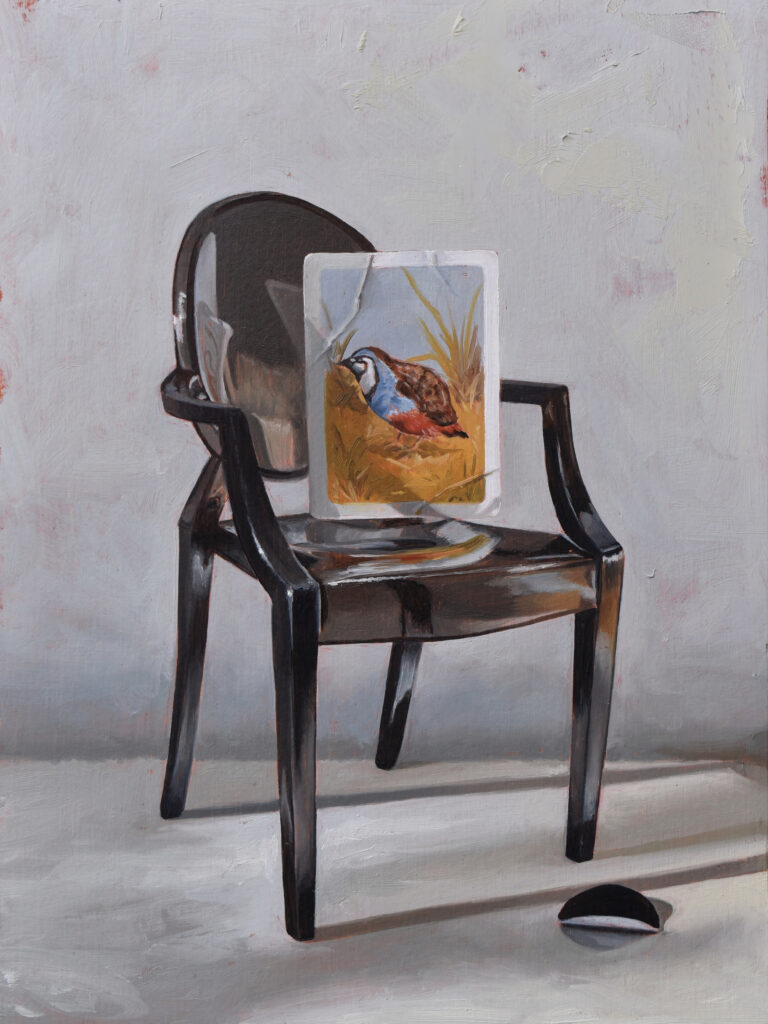 Bird on Chair - Michael Reid